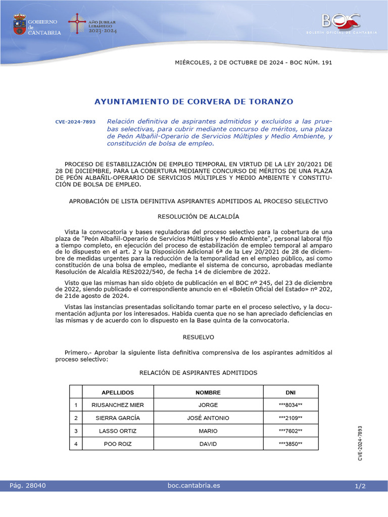 2024-7893 Boc | PDF | Gobierno