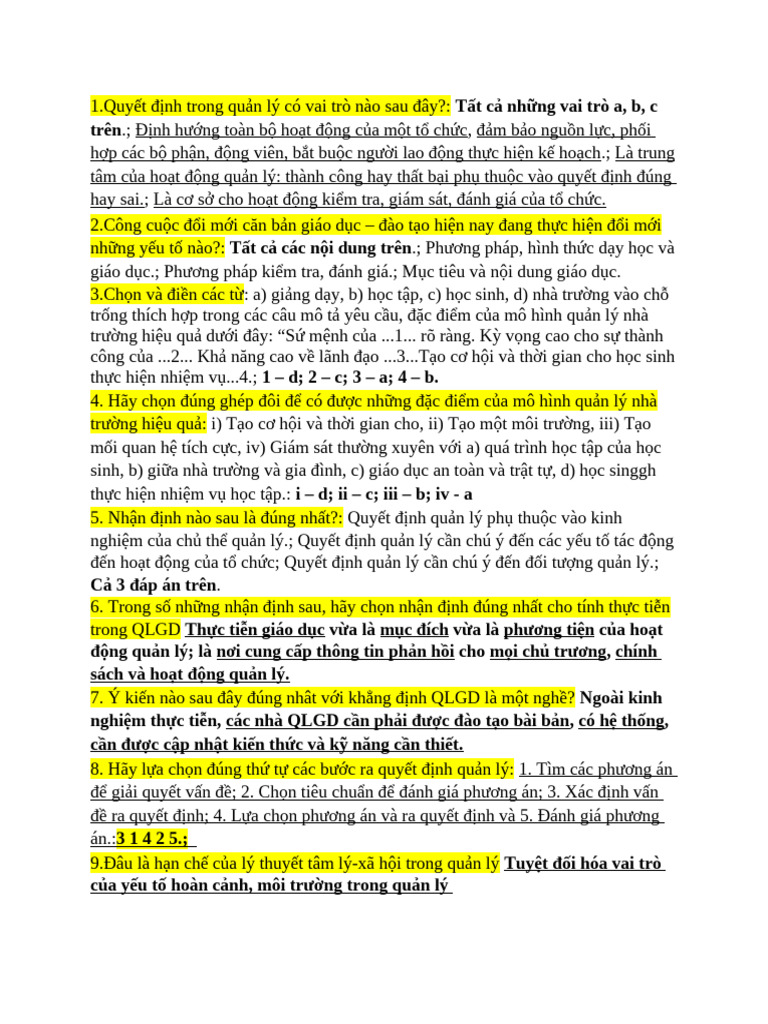 cuối kỳ khql | PDF