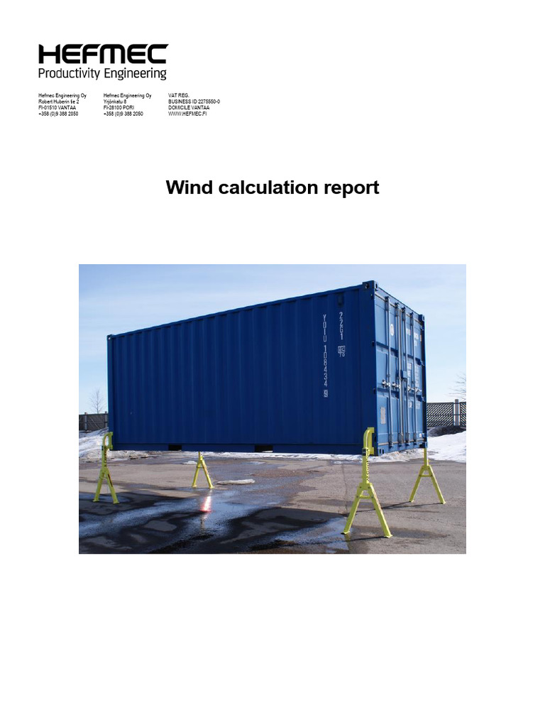 Mtscv Confoot Leg Wind Calculation Report | PDF | Force | Wound