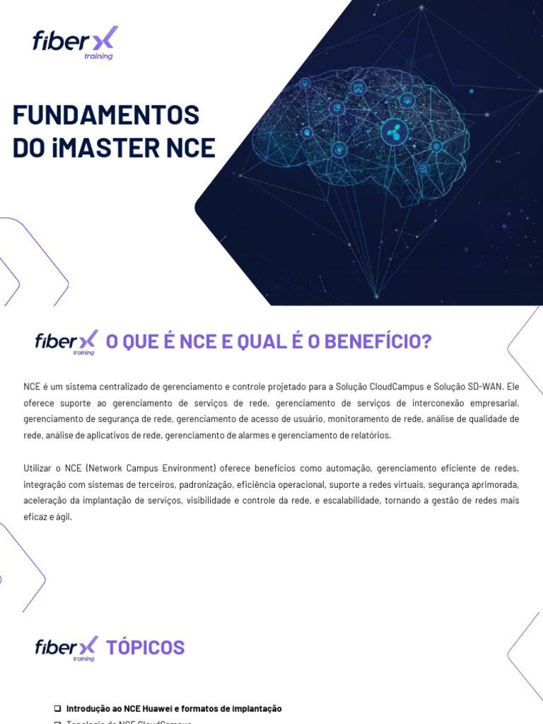 Fundamentos de Um NCE e Topologia NCE HUAWEI | PDF | Rede de ...