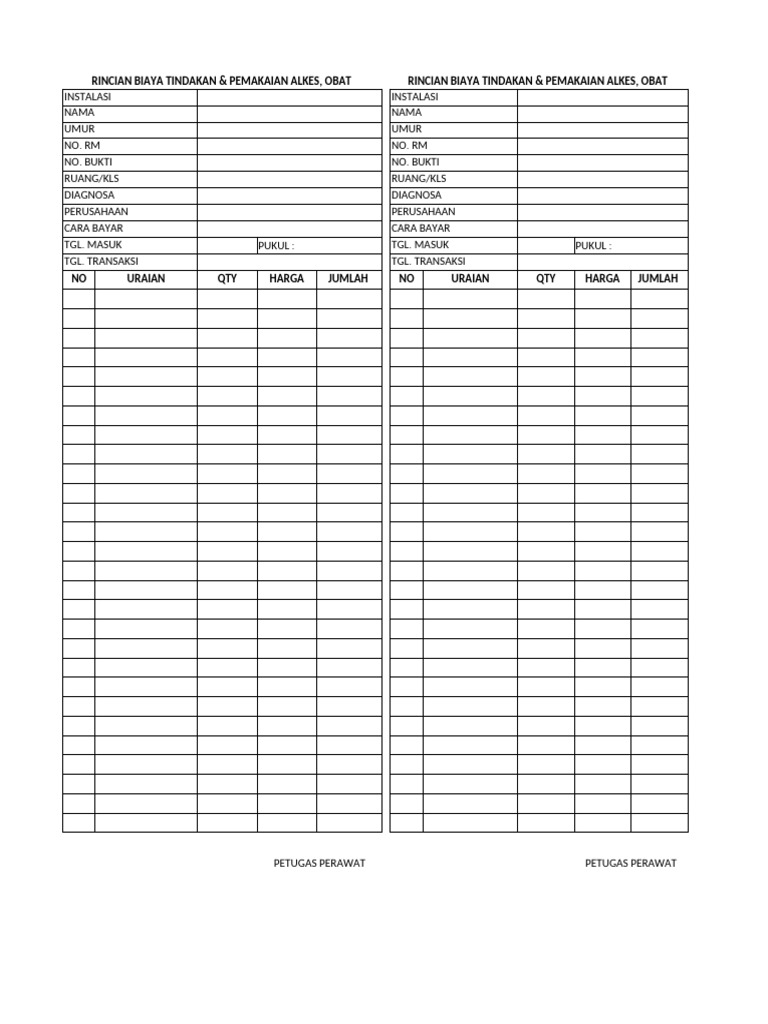 Form Permintaan Perawat Igd | PDF