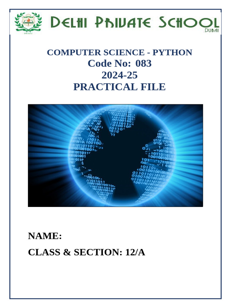 Prac Format 24 - 25 | PDF | Data Management | Computer Science