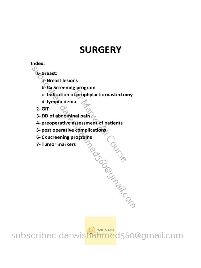 SURGERY | PDF