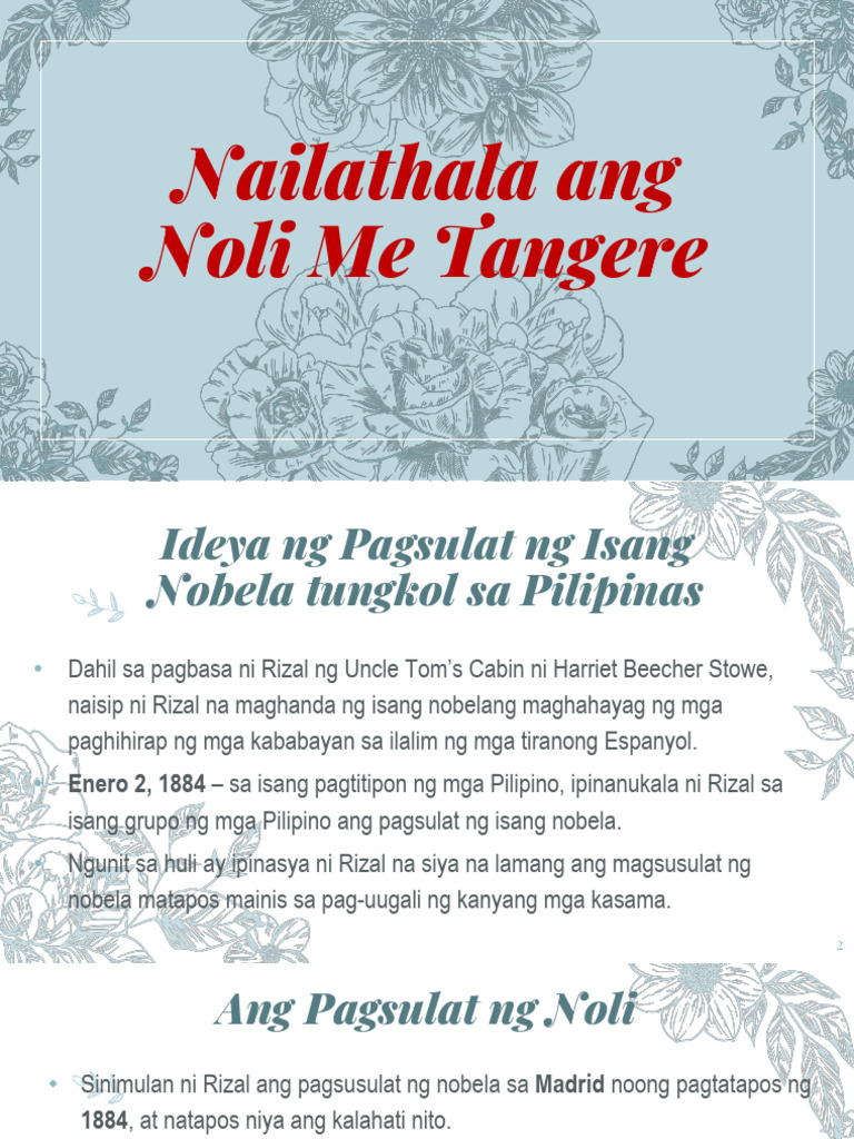 KABANATA 5 B. Pagkakalathala NG NOLI | PDF