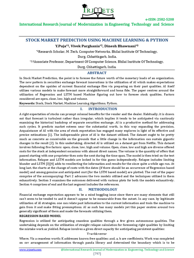 SVM Code Stock Prediction | PDF | Prediction | Regression Analysis