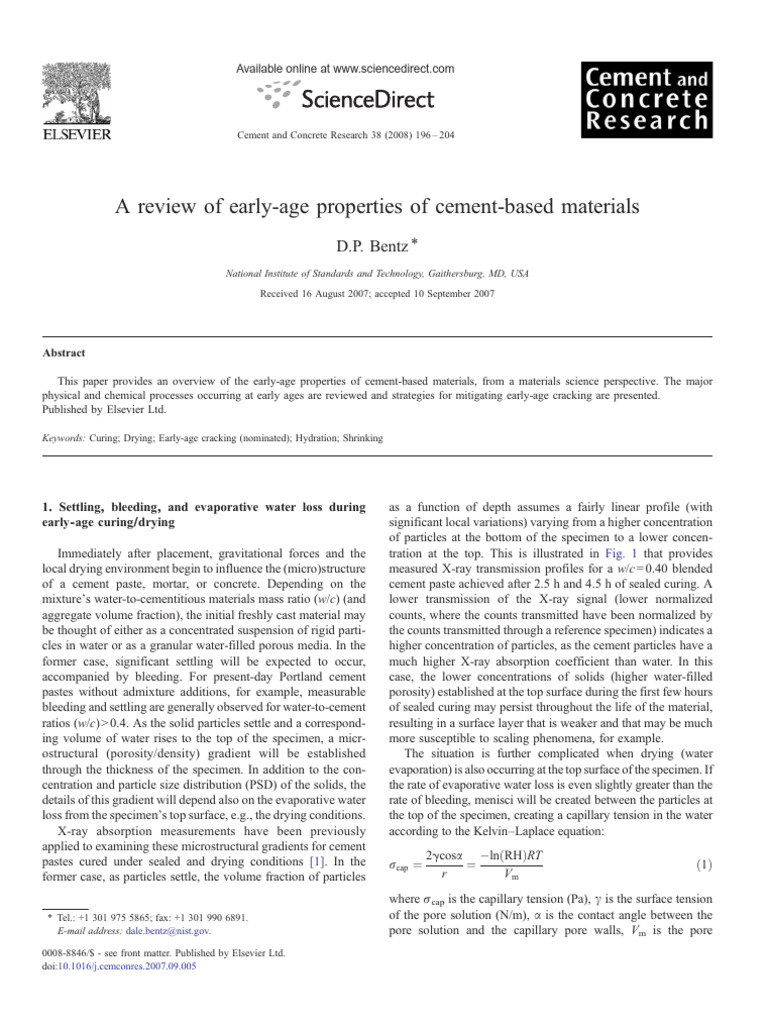 1 s2.0 S0008884607002165 Main | PDF | Concrete | Cement