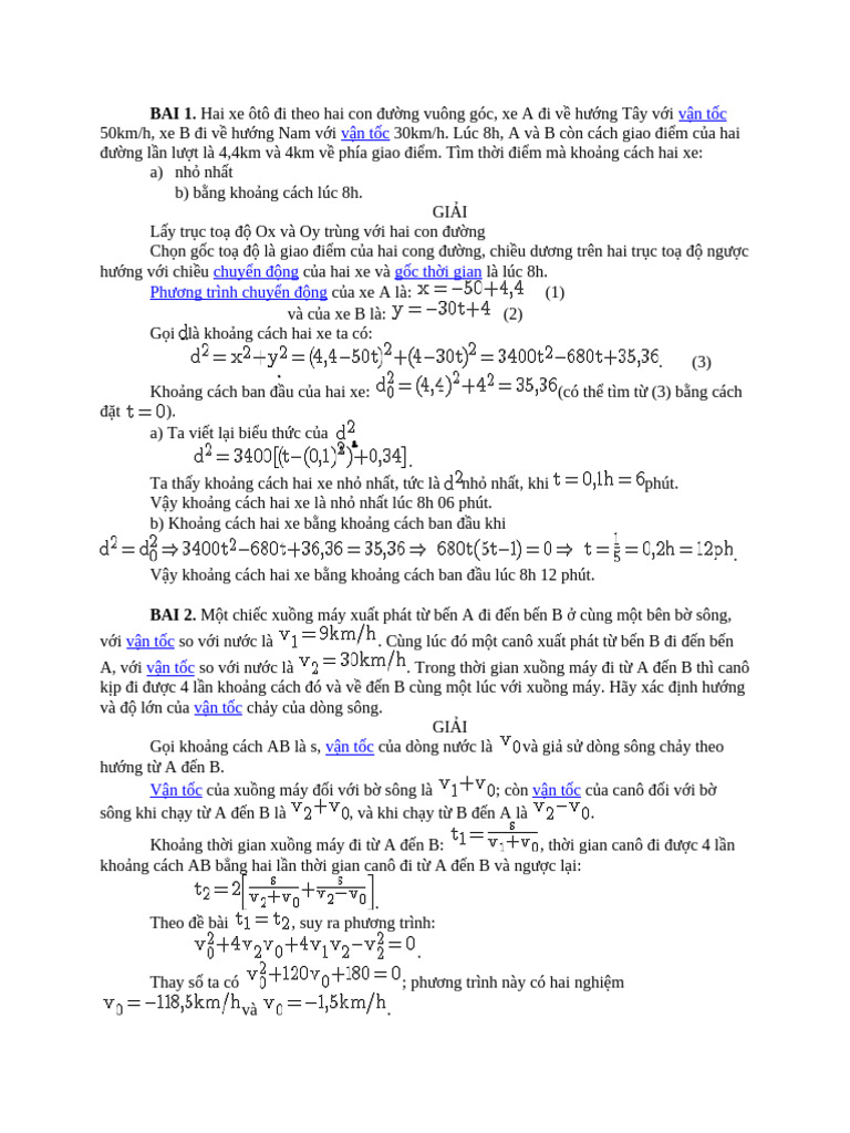 vận tốc vận tốc | PDF