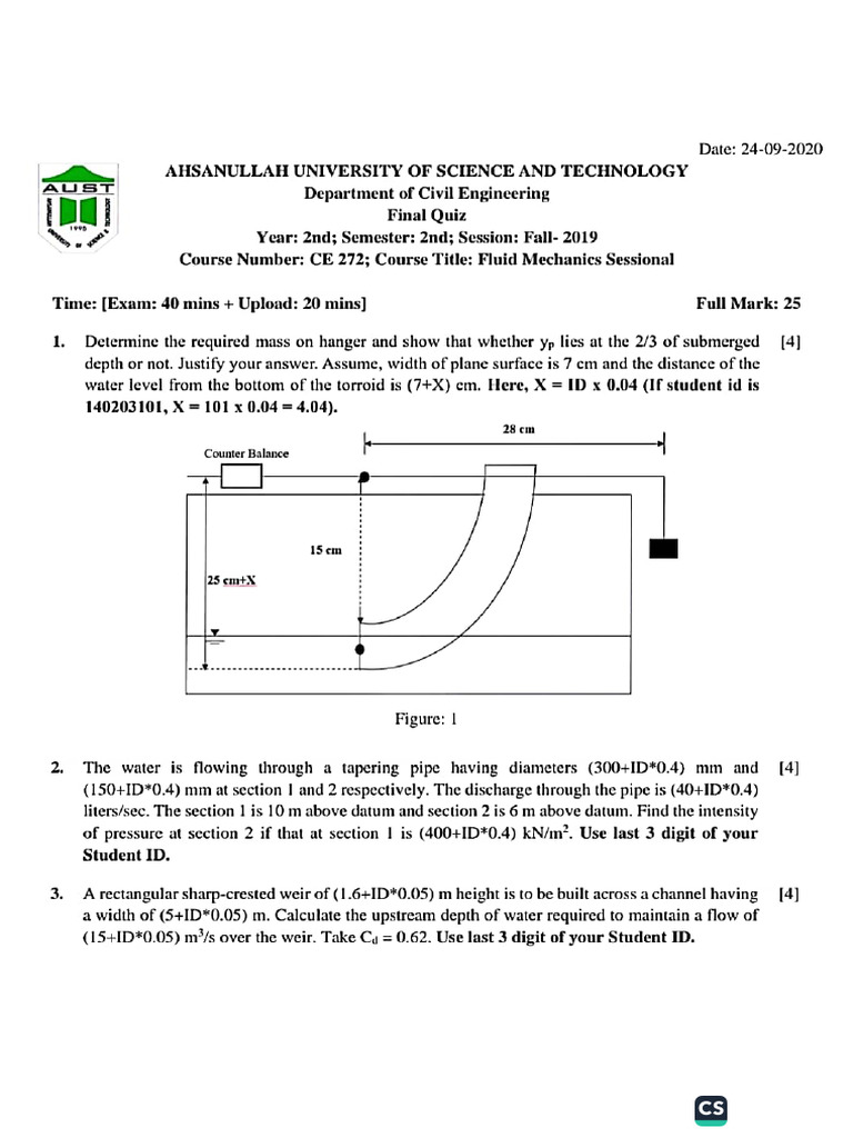 Fluid Lab Mid | PDF