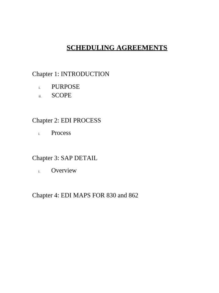 EDI & SAP for Scheduling Agreements | PDF | Electronic Data Interchange | Computing