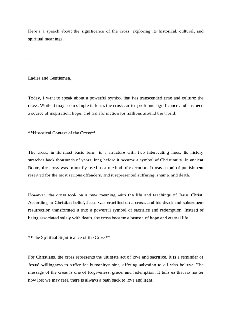 Cross | PDF | Salvation | Theology