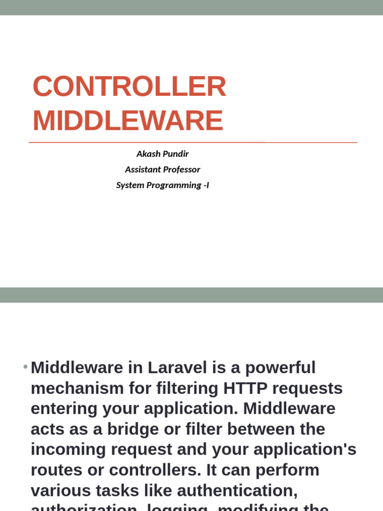 Controller Middleware | PDF | Computer Programming | Information Technology Management