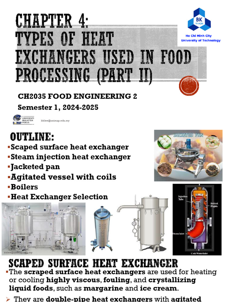 Chapter 4 TYPES OF HEAT EXCHANGERS USED IN FOOD PROCESSING PART II ...