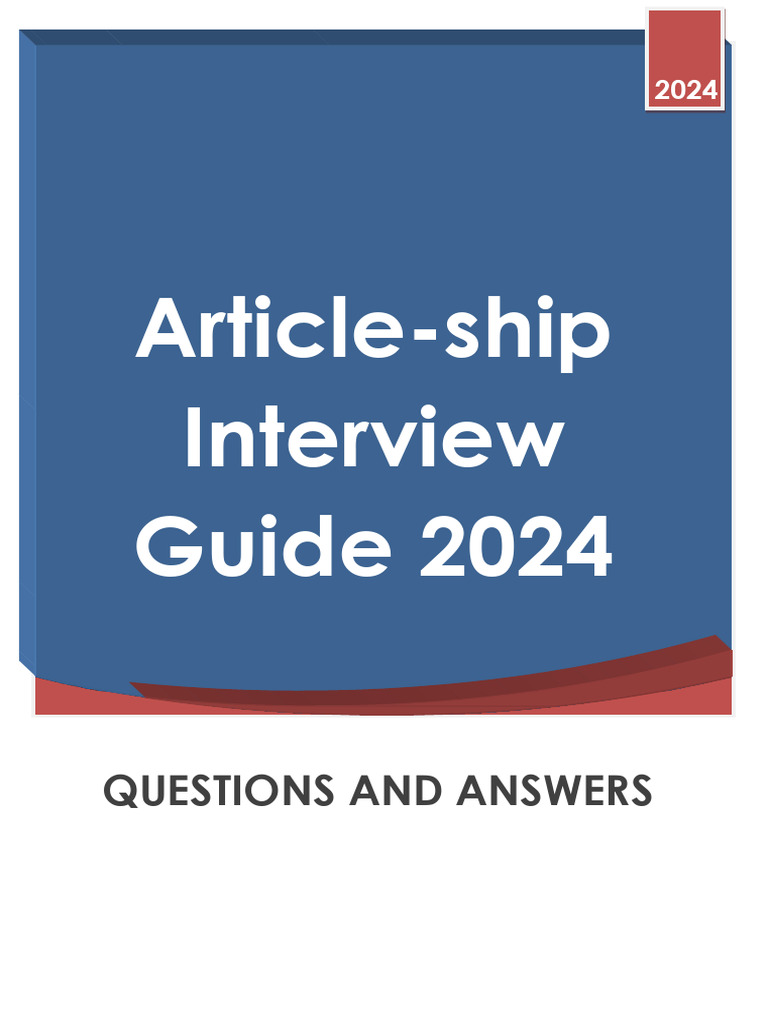 Article-Ship Interview Guide | PDF | Audit | Auditor's Report