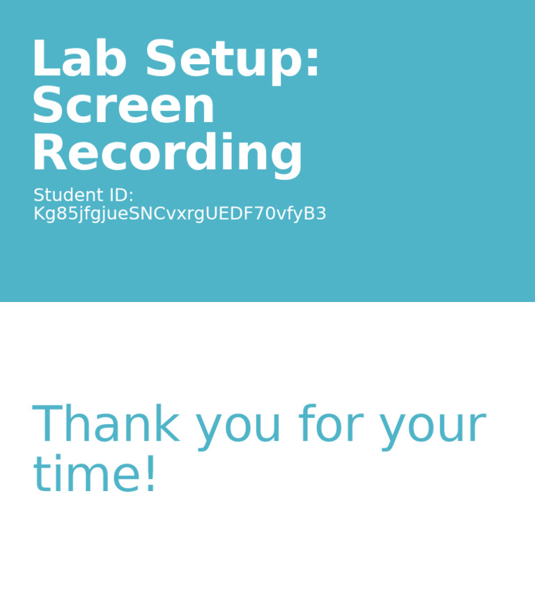 Lab Setup | PDF