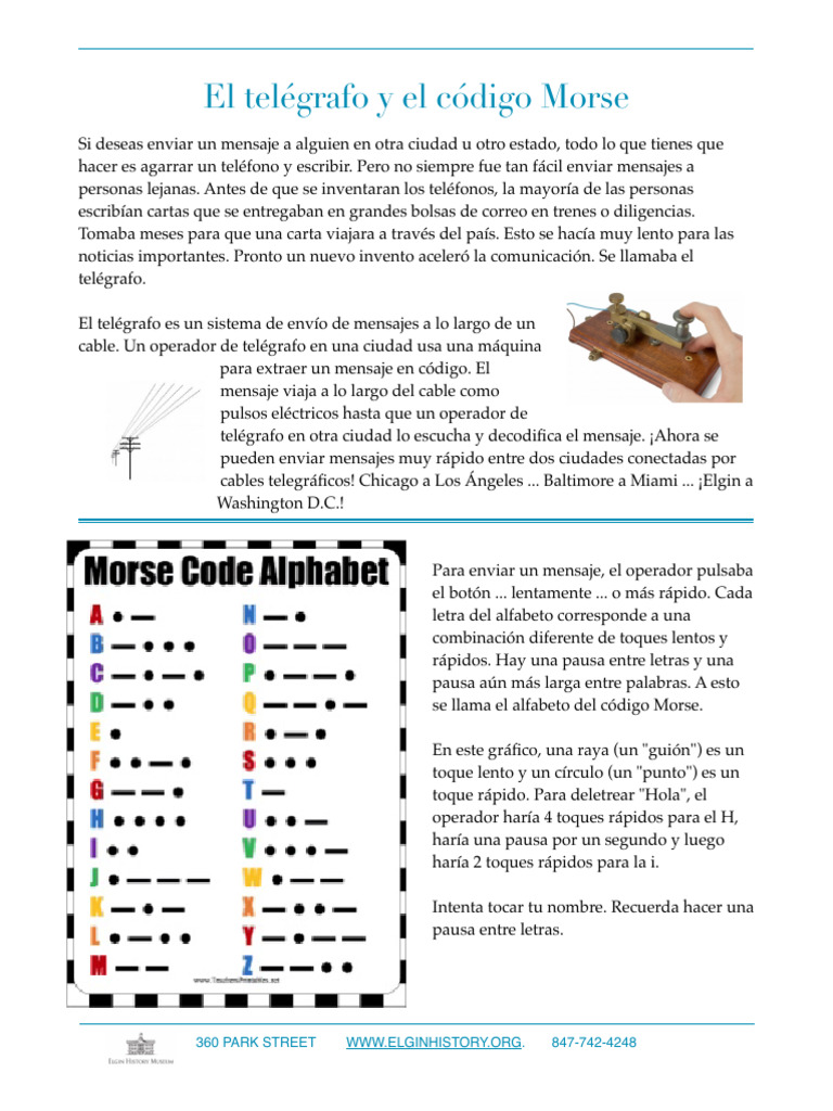 6.8 Morse-Code Spanish | PDF | Telegrafía | Electrónica