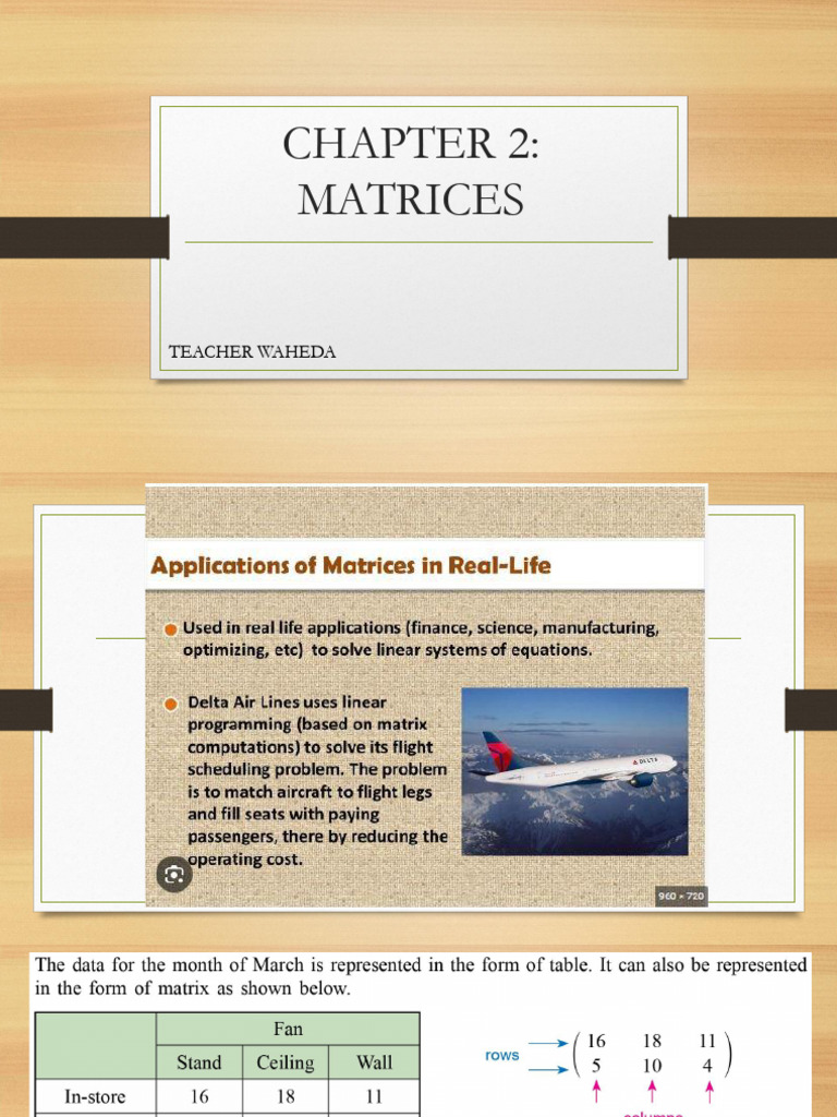 Matrix Basics for Students | PDF