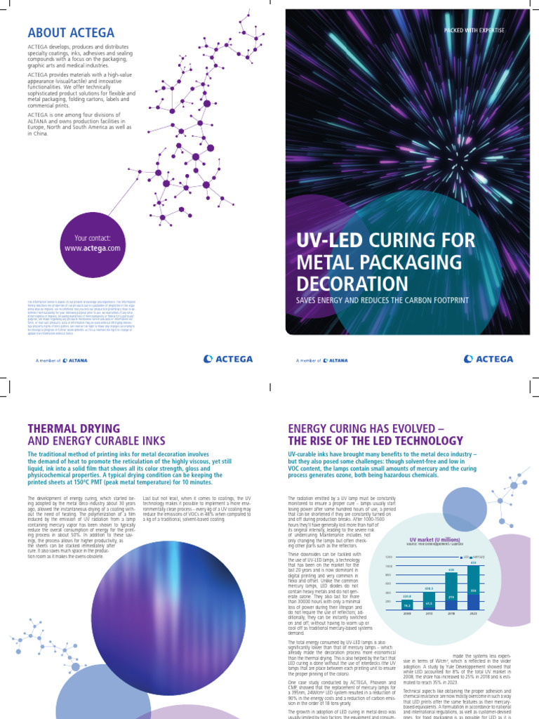 UV LED Curing Coatings For Metal Packaging | PDF | Ultraviolet | Materials