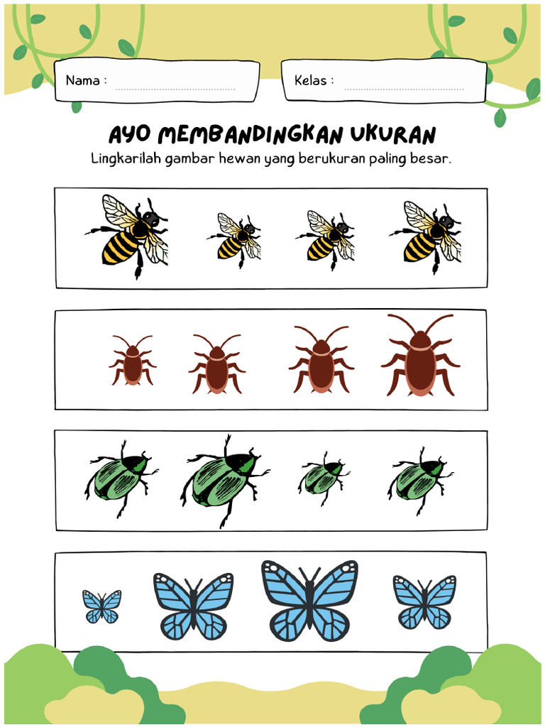 Printable Luti Tema Serangga | PDF