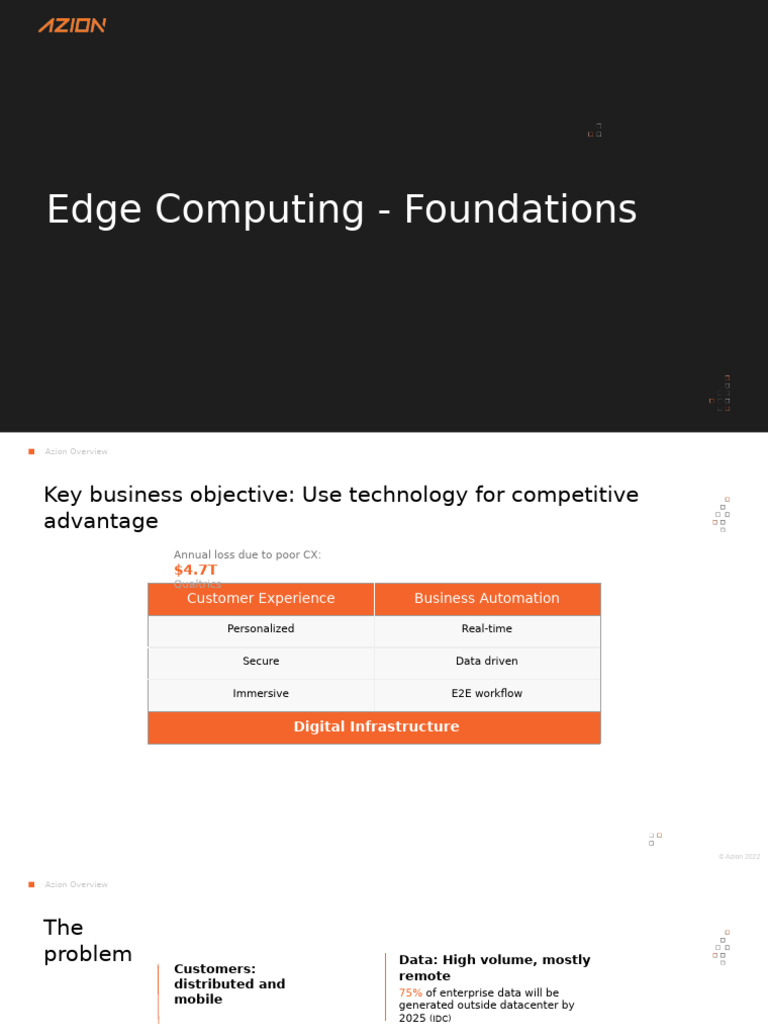 Azion Edge Computing Overview | PDF | Cloud Computing | Computing