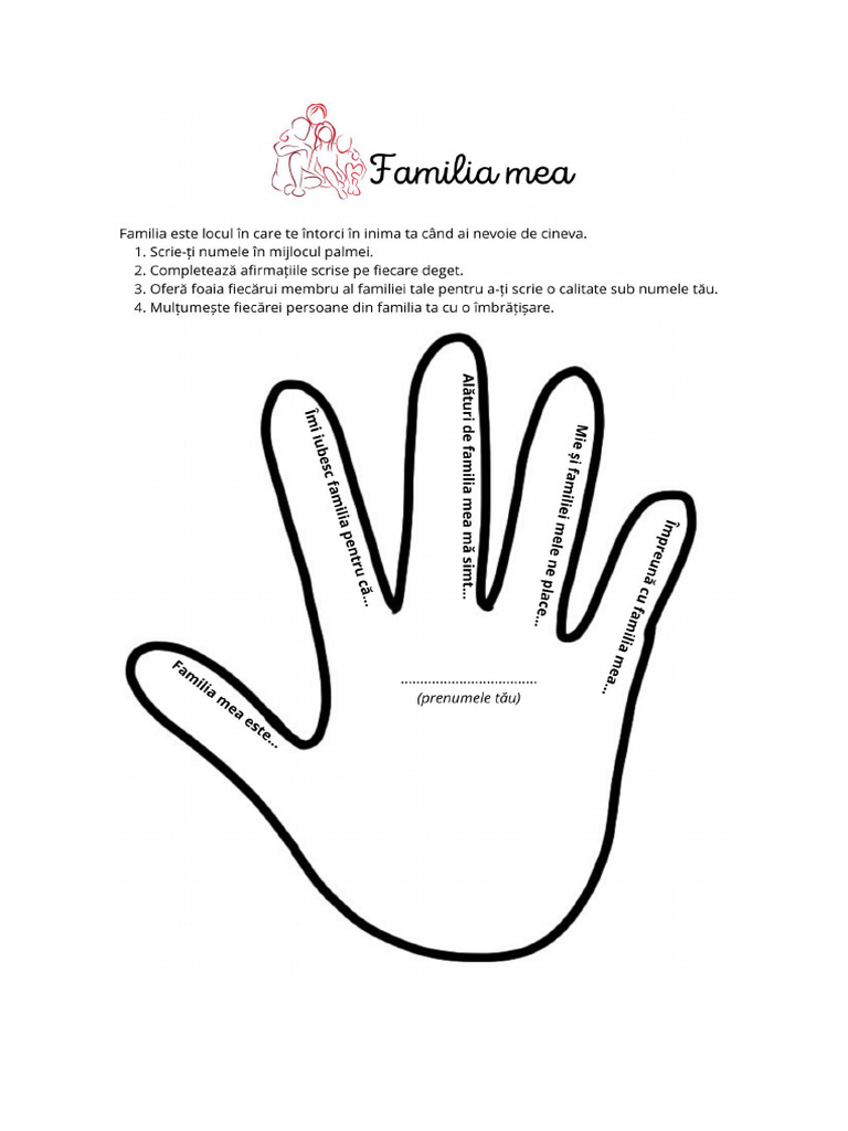 Fisa de Autocunoastere Clasa 7 | PDF