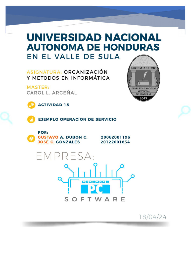Act15 Examen3Operacion Servicio (Grupo 2) 1P2024 | PDF | Soporte técnico | Software