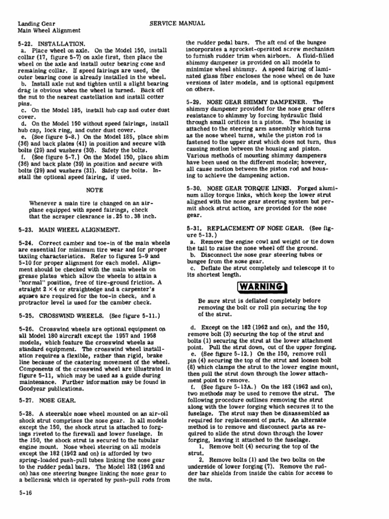 Main Wheels Alignment Pdf Landing Gear Automotive Technologies