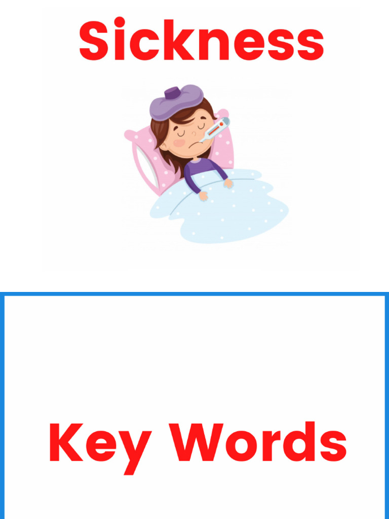 Sickness Vocabulary | PDF