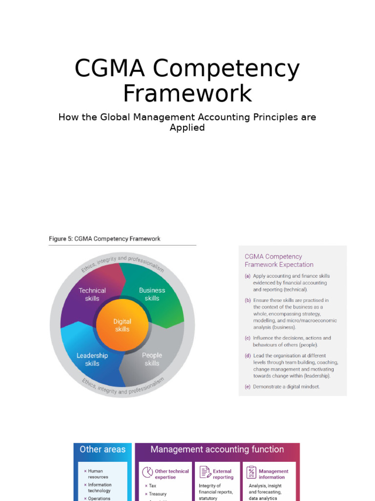CGMA Competency Framework | PDF | Finance & Money Management