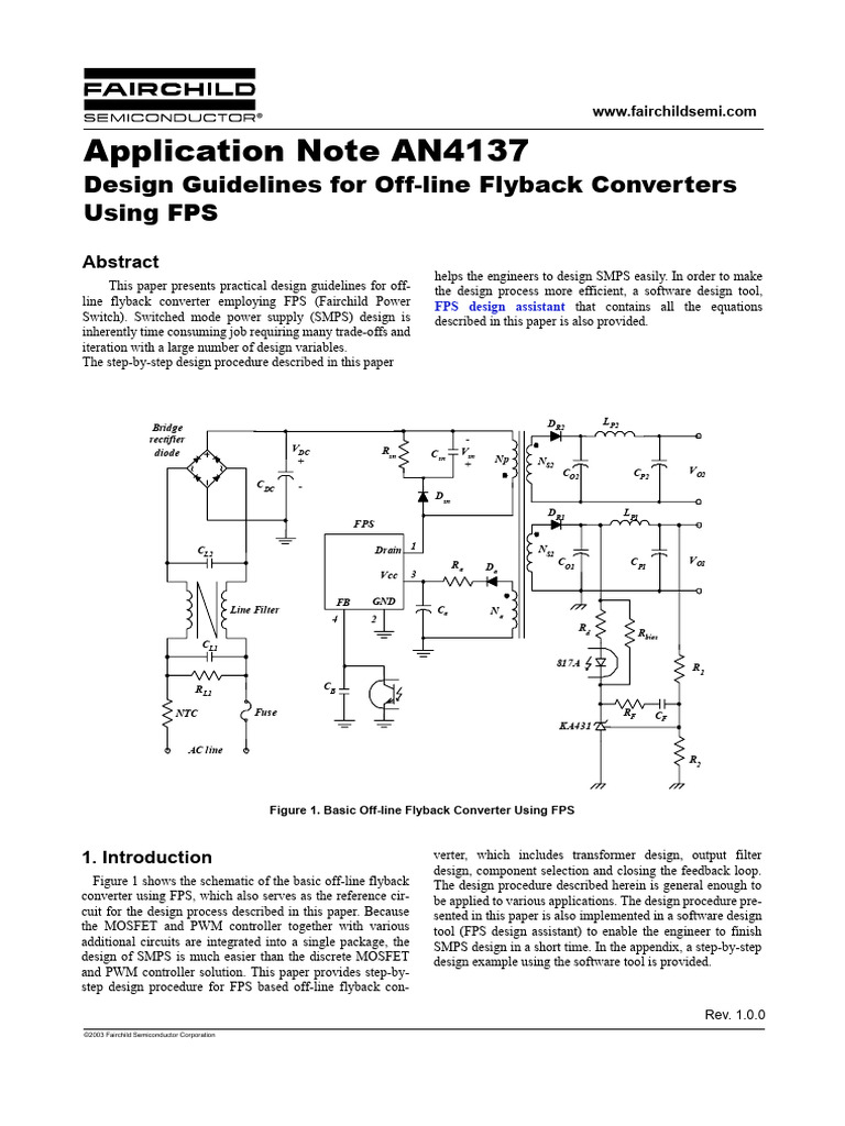 KA1M0565R_APPLICATIONS | PDF | Capacitor | Rectifier