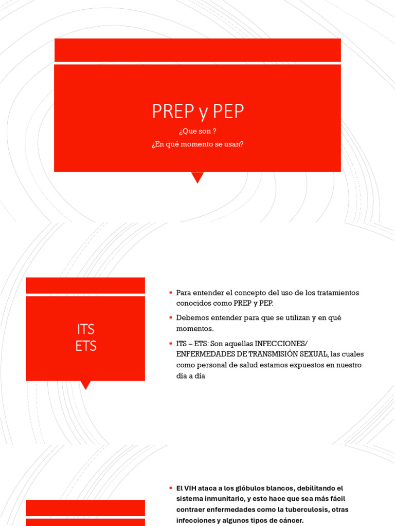 Uso de PrEP y PEP en VIH | PDF | VIH | Infección transmitida sexualmente