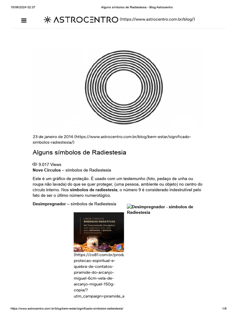 Símbolos de Radiestesia e Seus Significados | PDF | Astrologia ...
