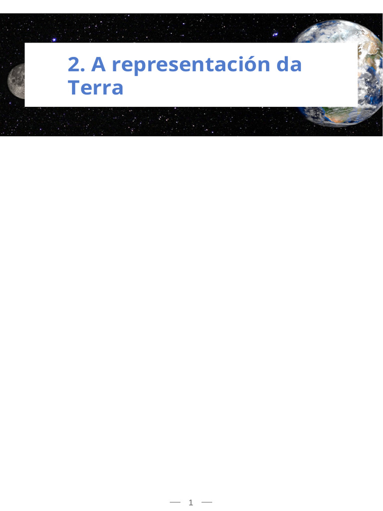 Tema 2 A Representación Da Terra | PDF