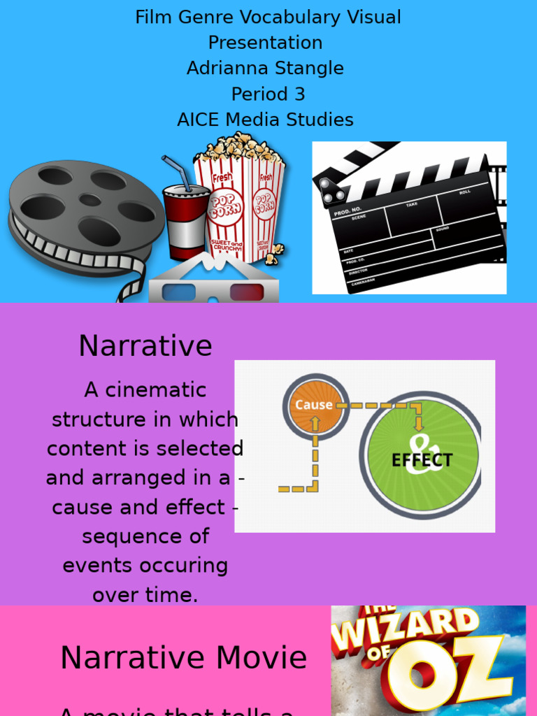 Film Genre Vocabulary | PDF | Documentary Film | Narrative