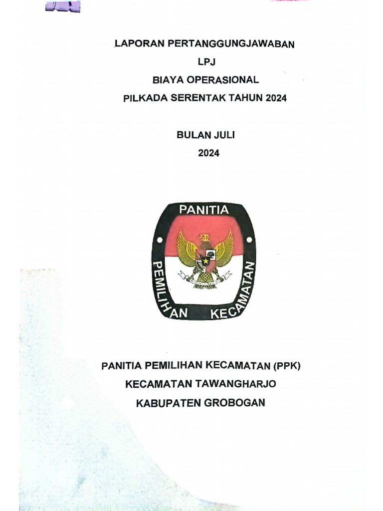Spj Bulan Juli 2024 | PDF