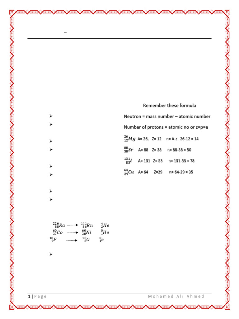 Nuclear Chemistry Overview and Reactions | PDF | Radioactive Decay ...