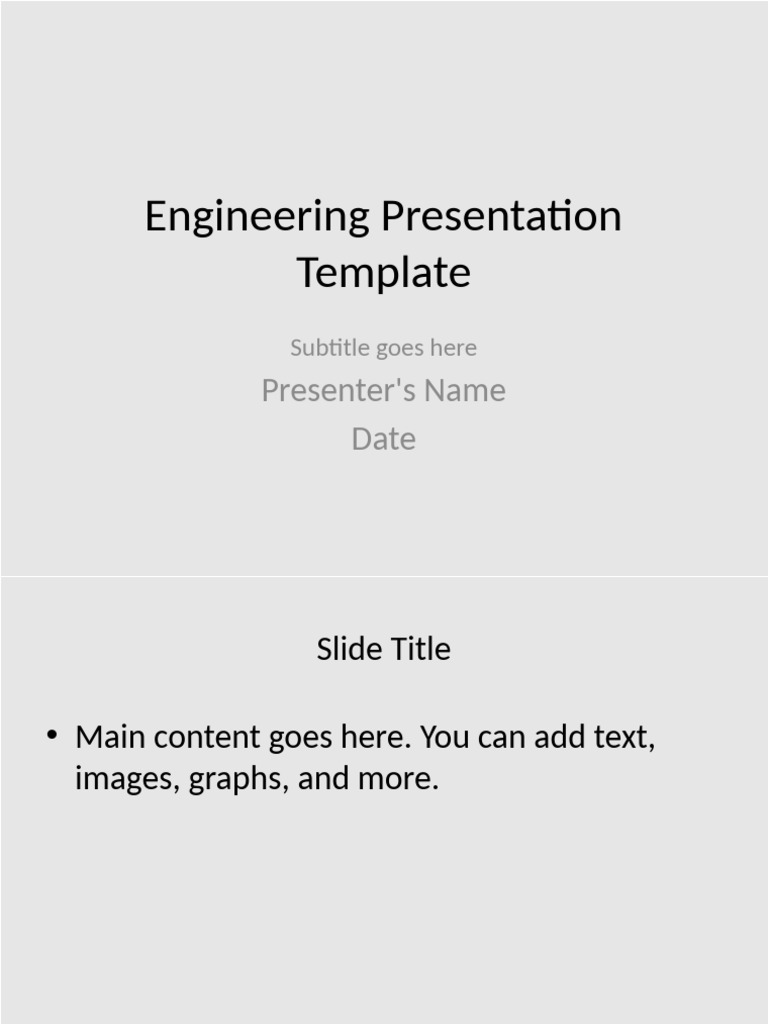 Engineering Presentation Template | PDF | Computers