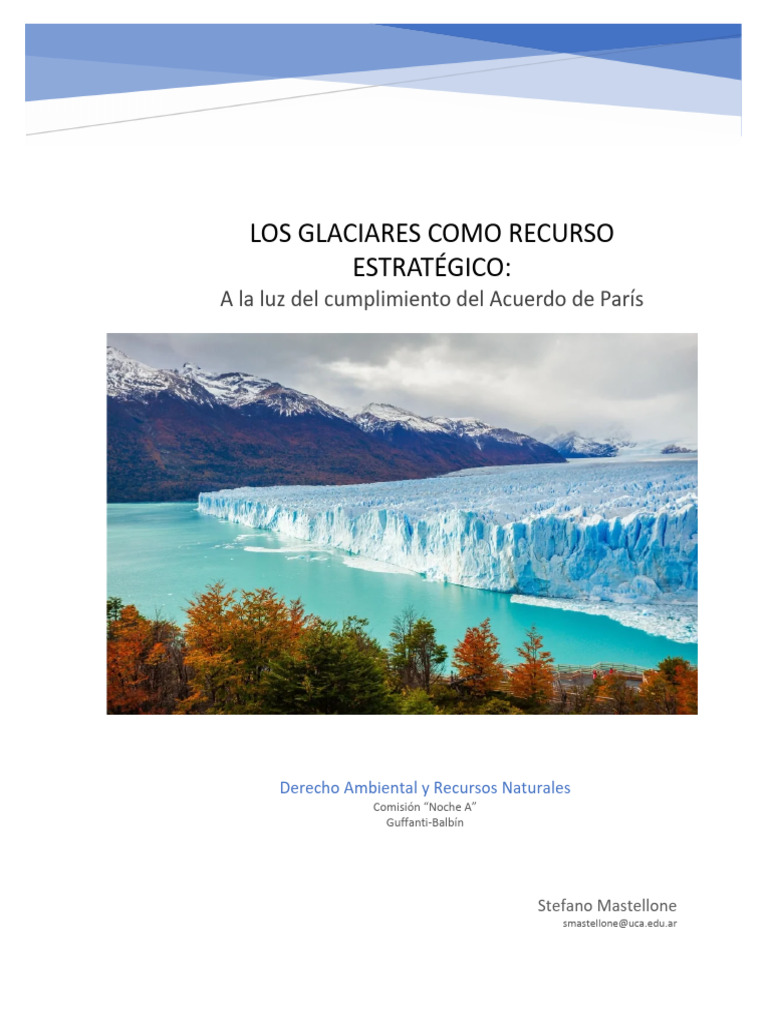 TP Final | PDF | glaciar | Cambio climático