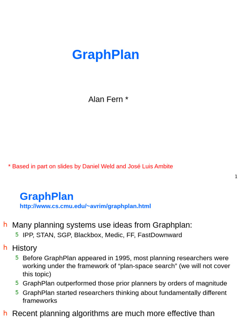 Graph Plan | PDF | Theoretical Computer Science | Applied Mathematics