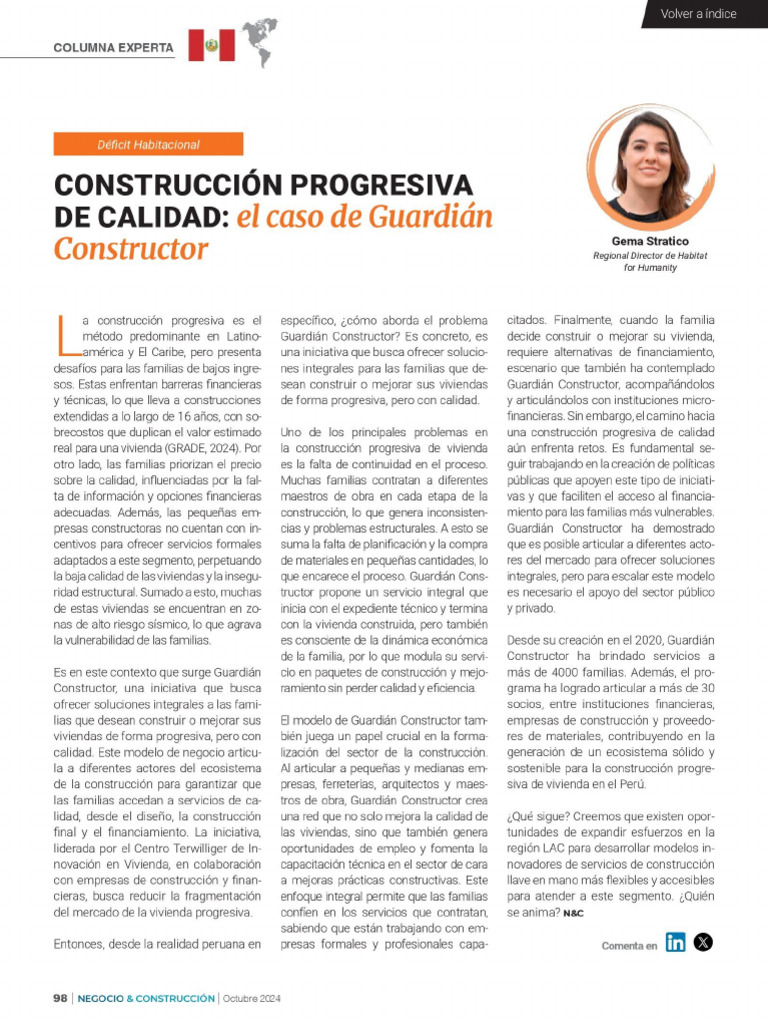 Construcción progresiva de calidad | PDF