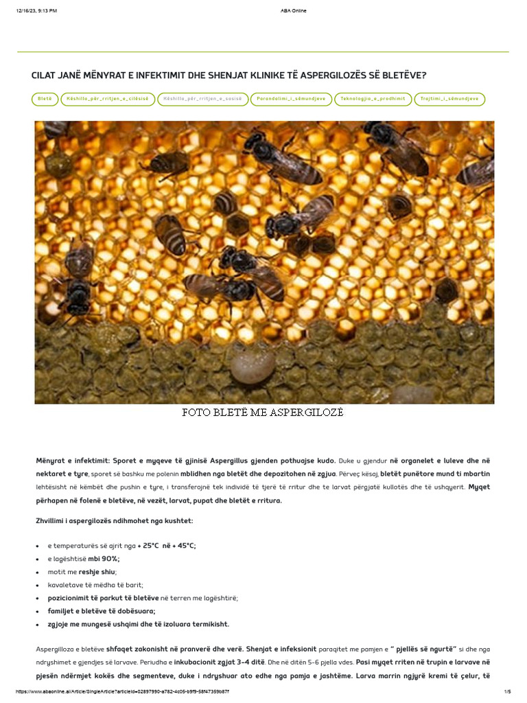 Semundja e Aspergilozes | PDF