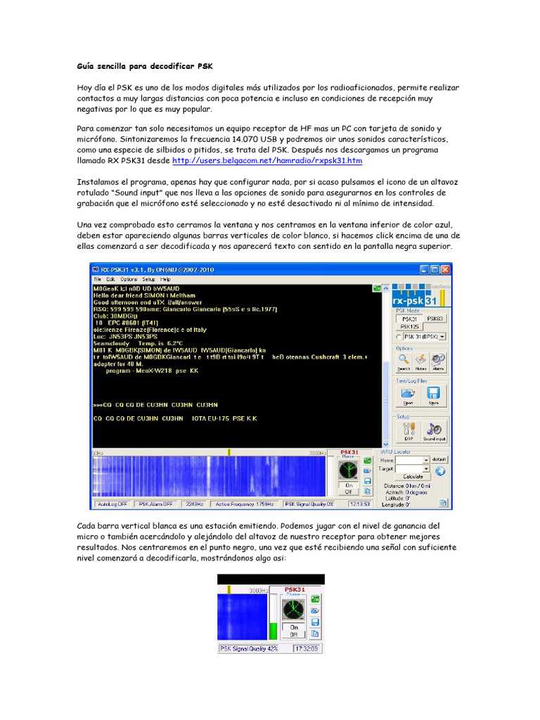 Guía Sencilla para Decodificar PSK | PDF