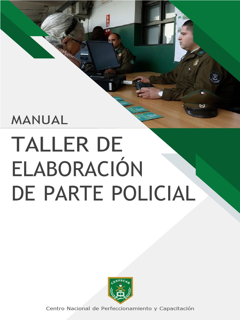 Manual Parte Policial | PDF | Robo | Violencia doméstica