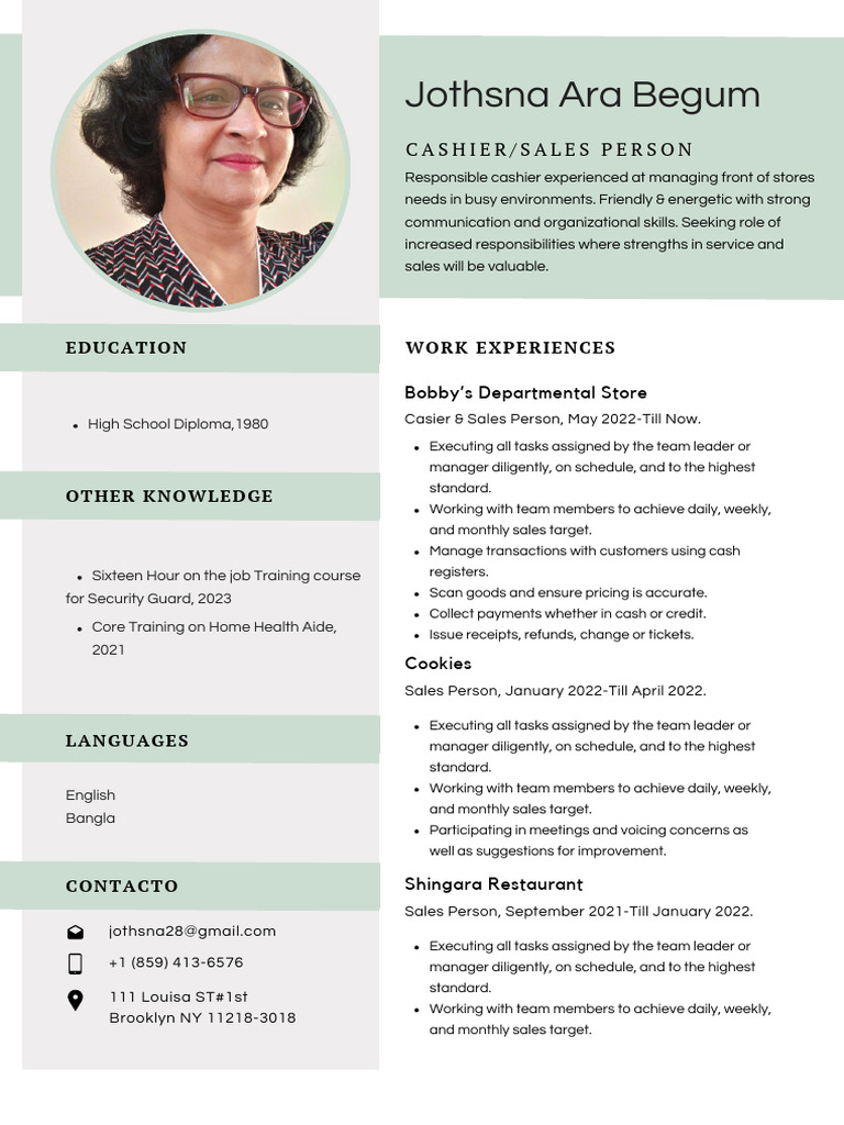 White Simple Professional Economist CV Resume | PDF | Cashier