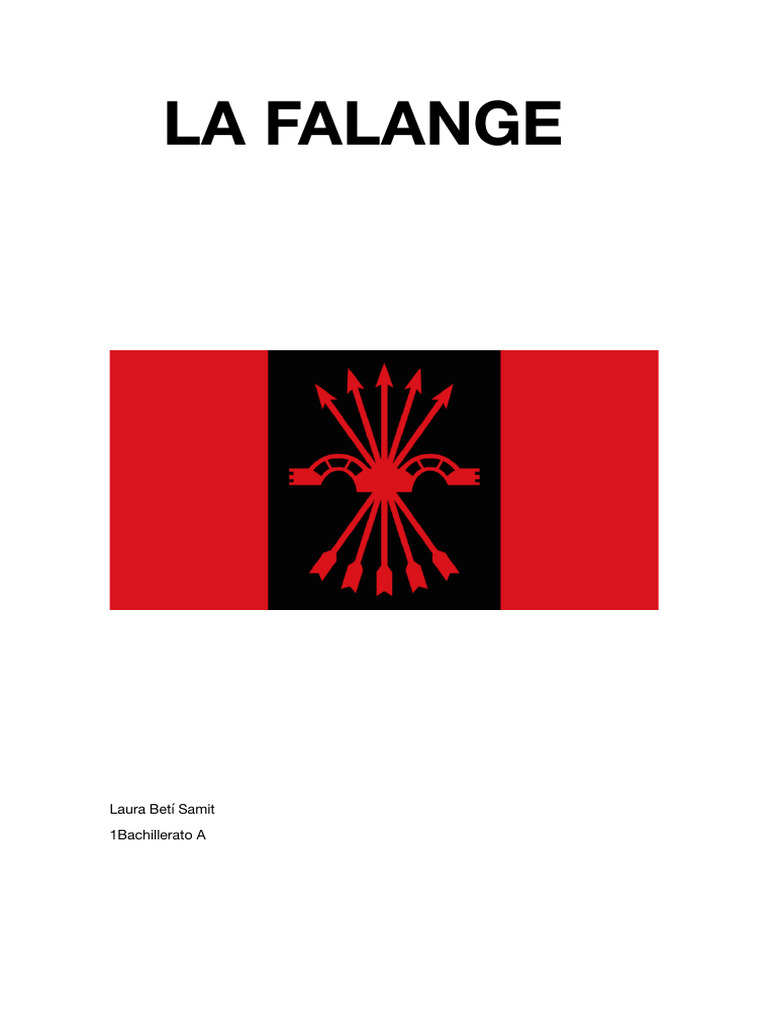 LA FALANGE Trabajo | PDF | España franquista | Francisco franco