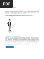16 Personality Types | PDF | Personality Type | Extraversion And ...