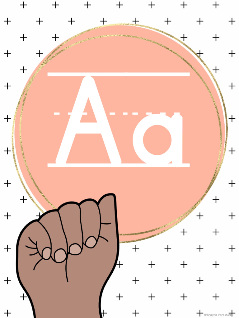 ASL Primary Alphabet Posters | PDF