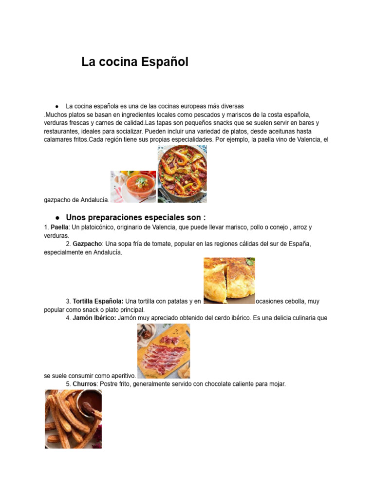 Delicias de la Cocina Española | PDF