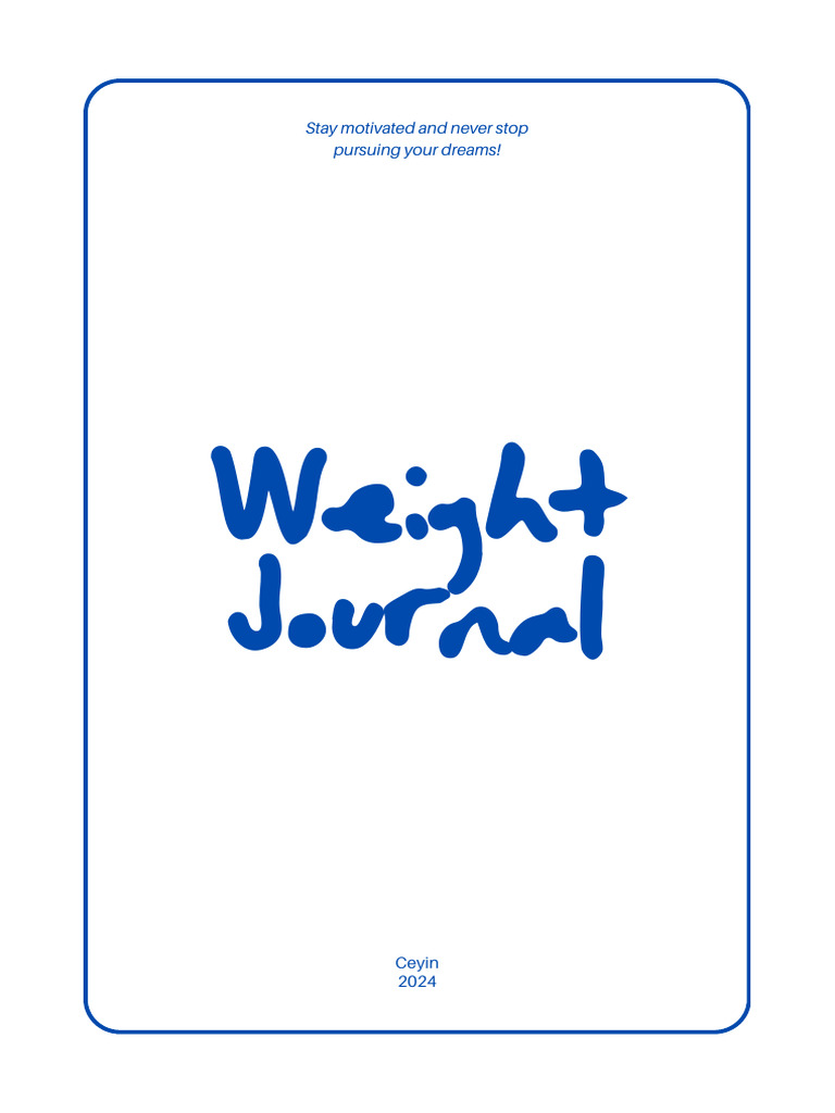 Weight Journal | PDF