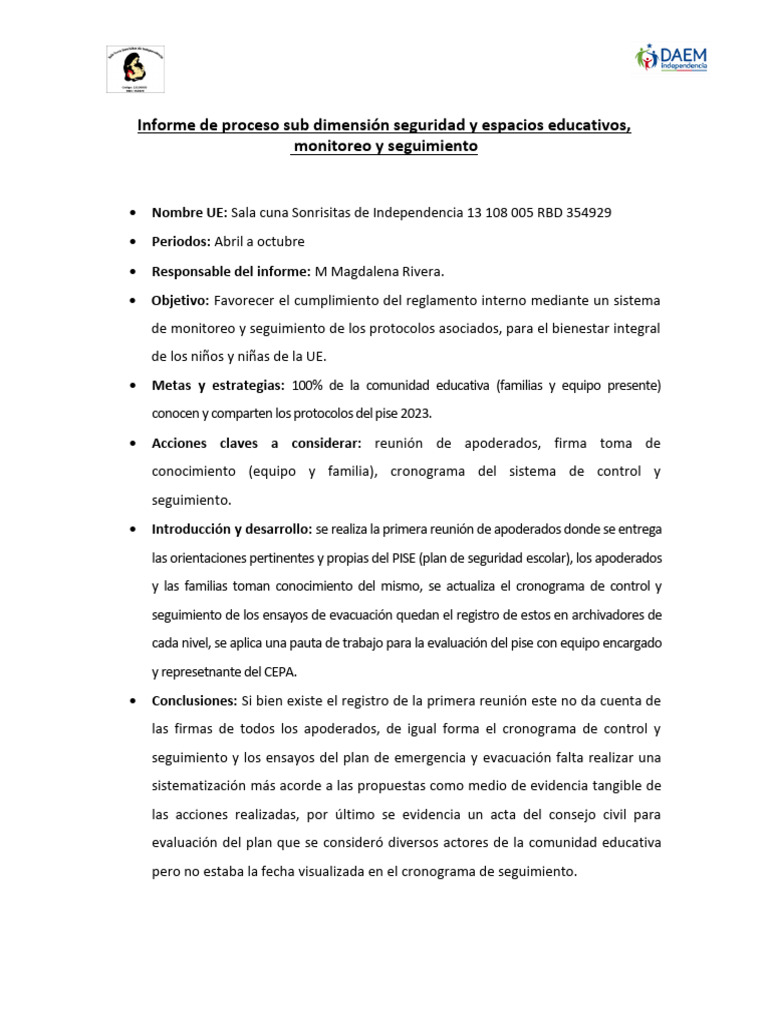 Monitoreo de Seguridad en Sala Cuna | PDF | Negocios
