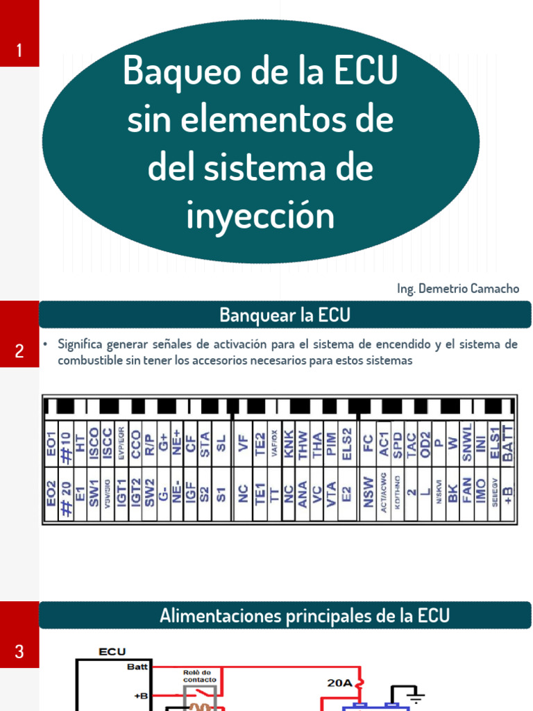 Banqueo de La ECU - Circuitos de Emulacion de Señales de Sensores | PDF